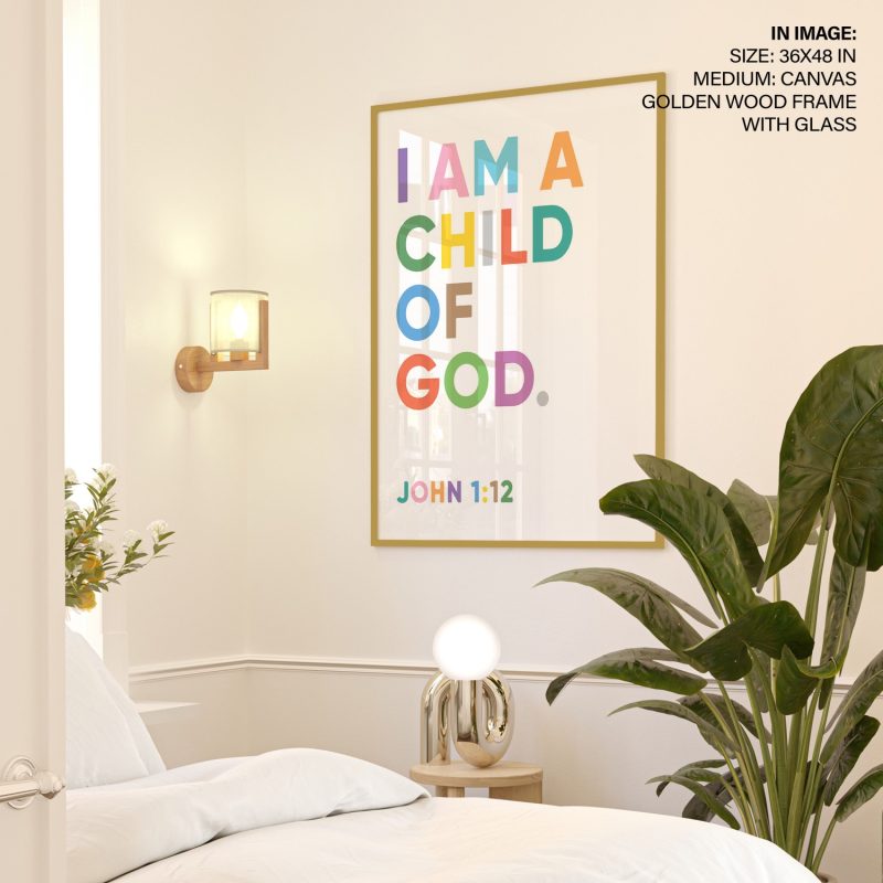 I Am A Child Of God,Bible Verse Wall Decor,Christian Scripture,Nursery ...