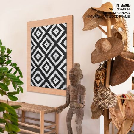 Aztec Pattern Print, Black and White Print, South Western Wall Art ...