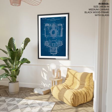 Camera 1959 blueprint - Wall Art Decor, Framed Painting, Home Decor ...