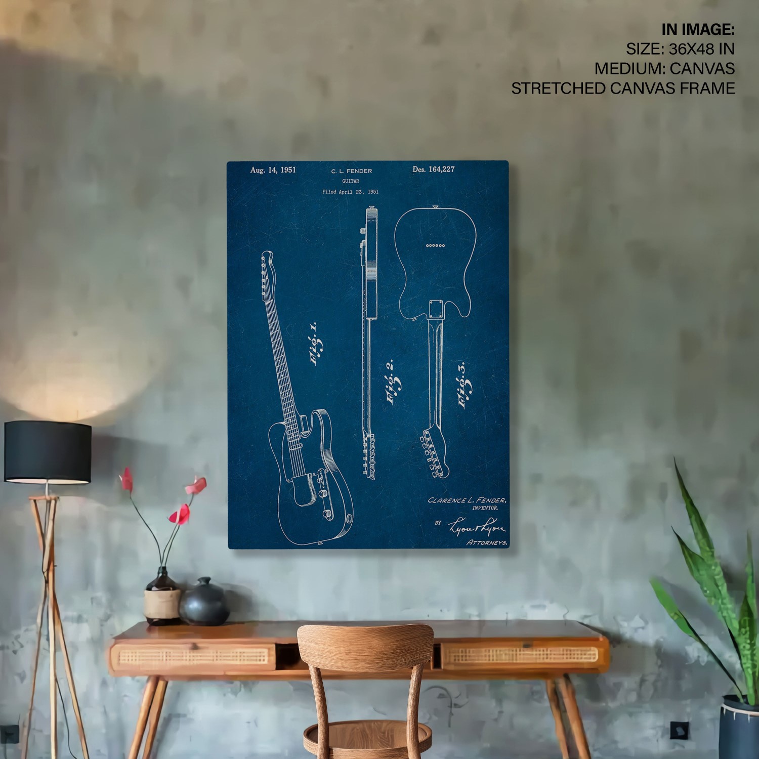 Fender guitar 1951 blueprint - Wall Art, Hanging Wall Decor, Home Decor ...