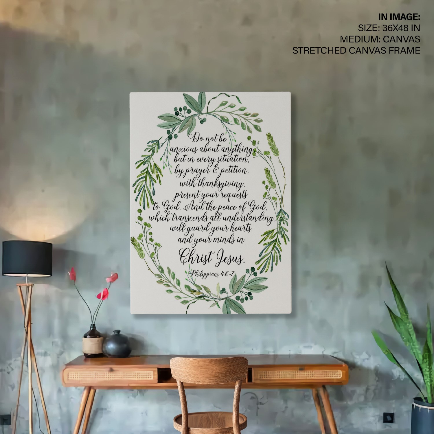Philippians 4:6-7 - Do not be anxious about anything - Scripture Art ...